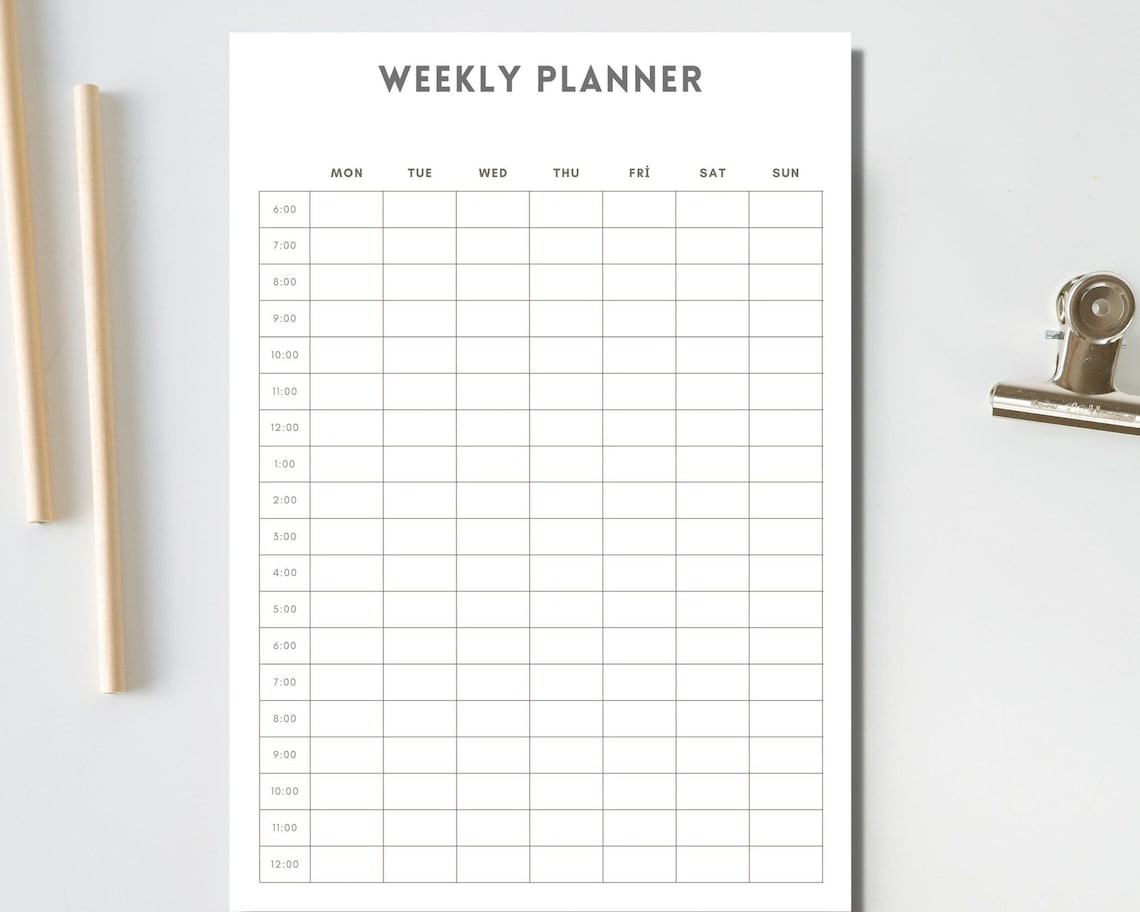 Daily Planner, Digital Planner, Printable Planner, Day Planner ...