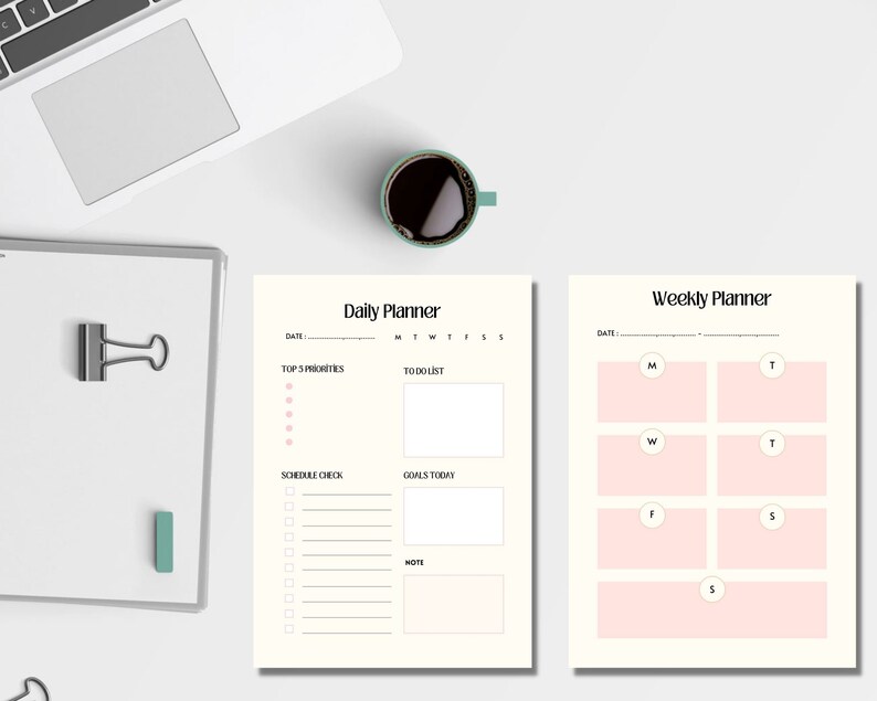 Pdaily Planner, Digital Planner, Printable Planner, Day Planner ...