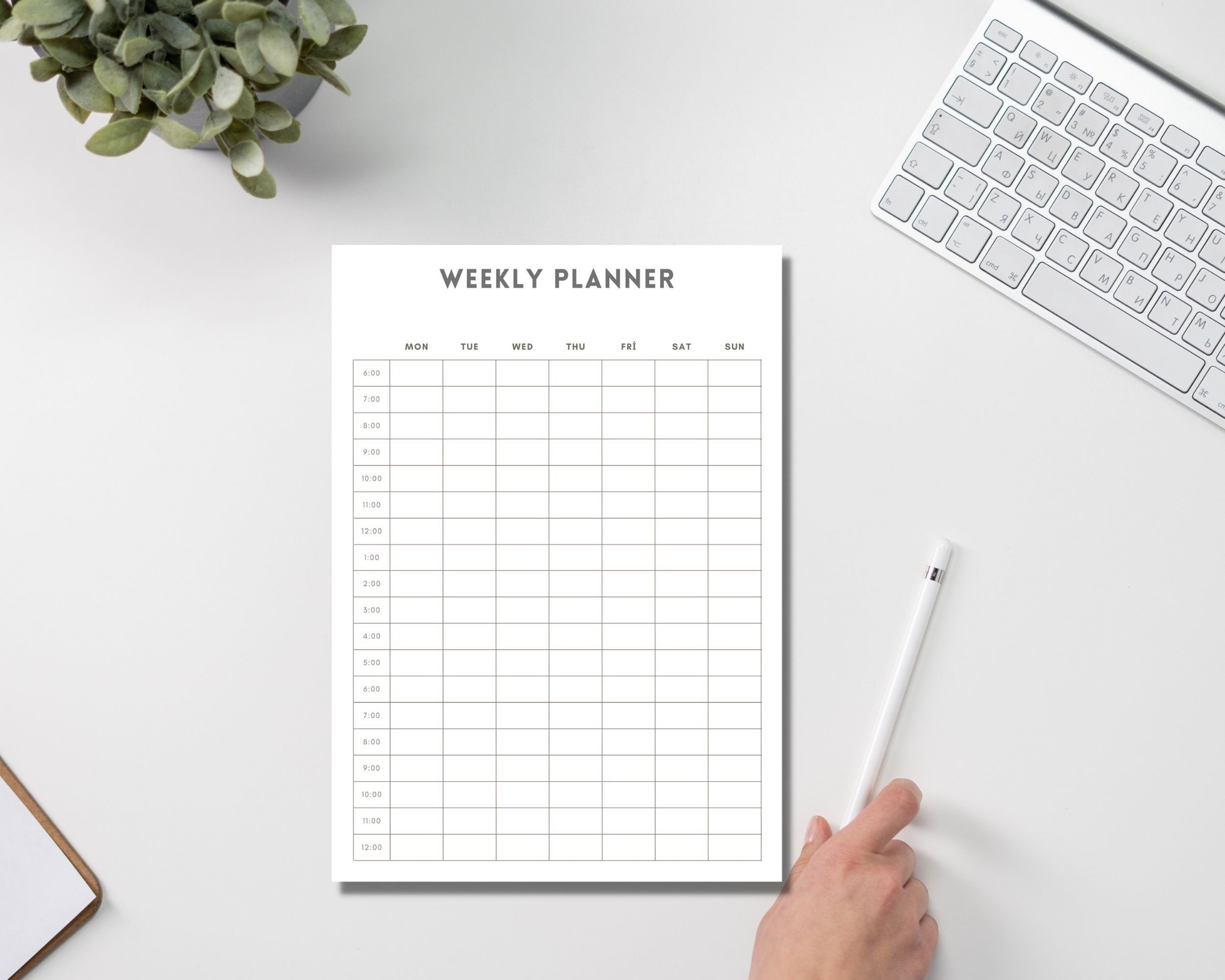 Daily Planner, Digital Planner, Printable Planner, Day Planner ...