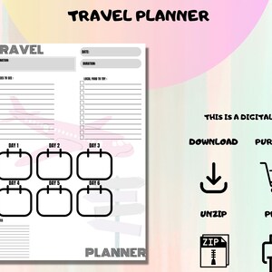 Daily Planner, Digital Planner, Printable Planner, Day Planner ...