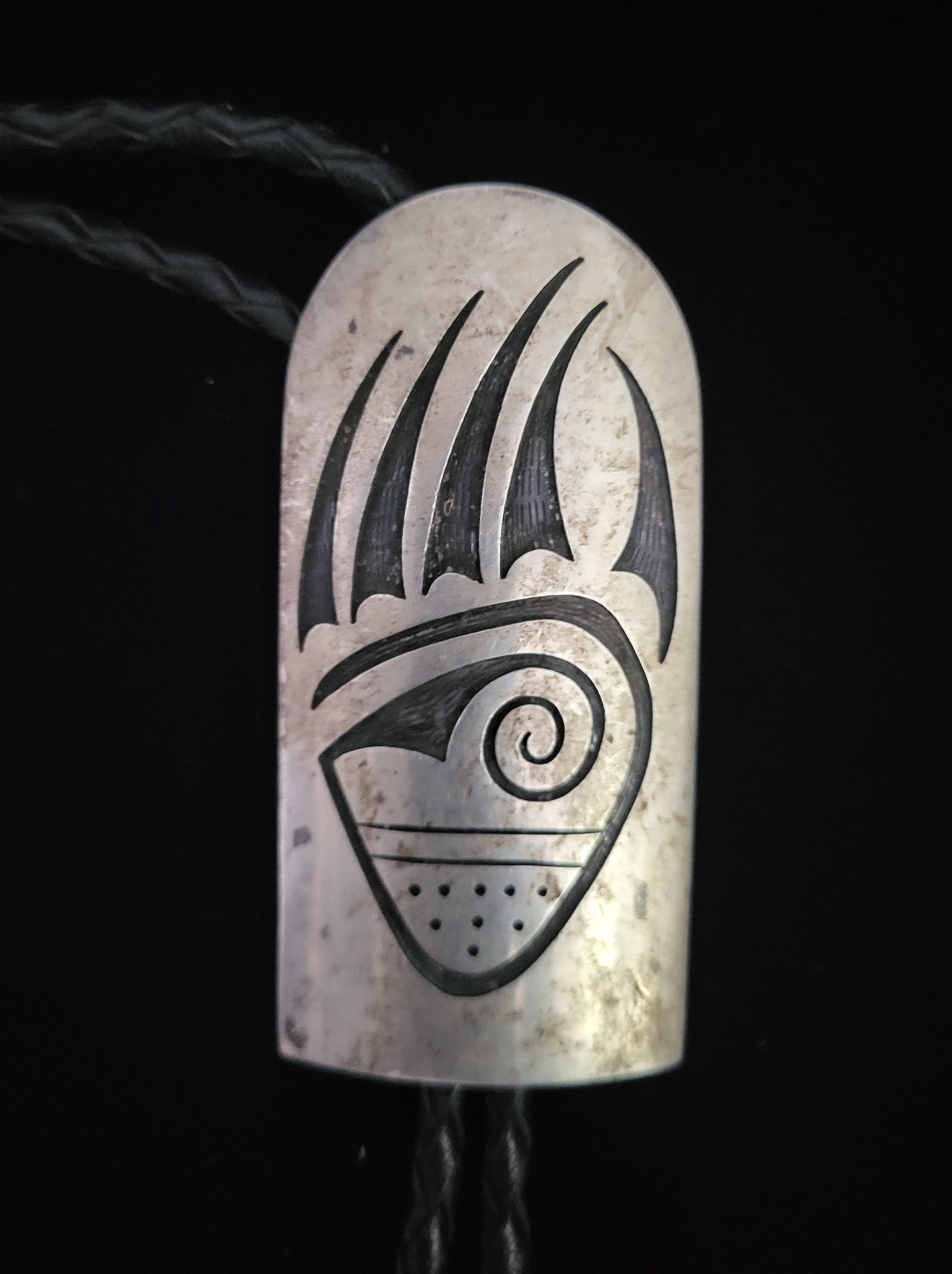 Hopi Vintage Silver Bolo Tie - Etsy
