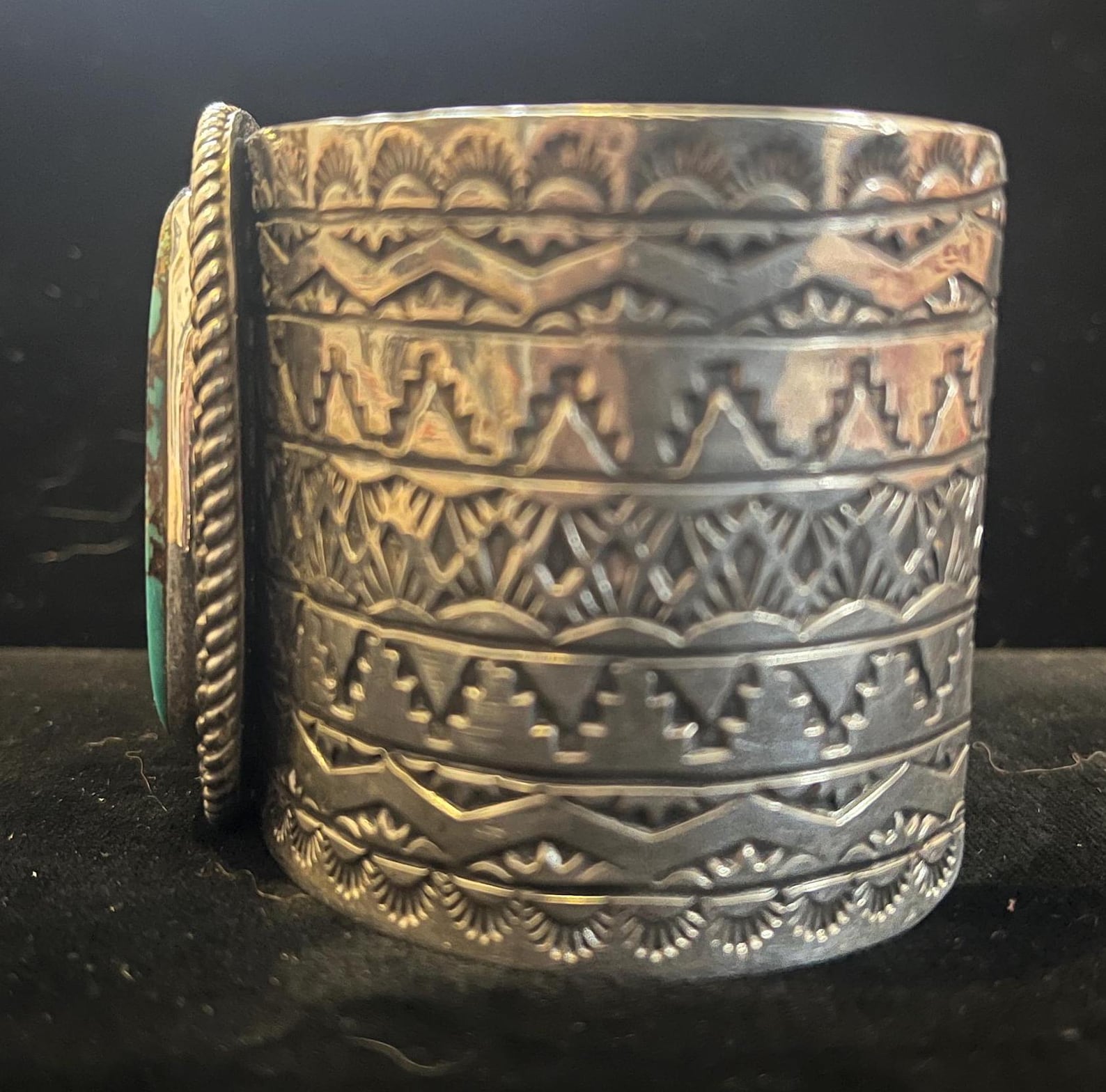 Jacob Trancosa Sterling Silver Cuff Bracelet With Natural Pilot ...