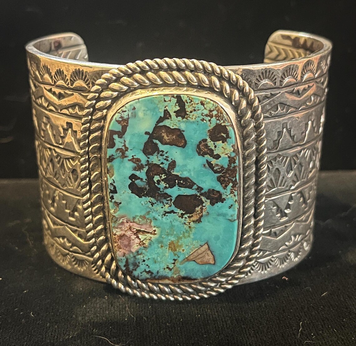 Jacob Trancosa Sterling Silver Cuff Bracelet With Natural Pilot ...