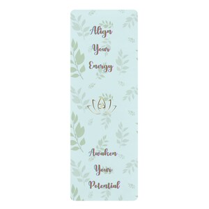 Align Your Energy Anti-slip Rubber Yoga Mat for Meditation, Pilates and ...