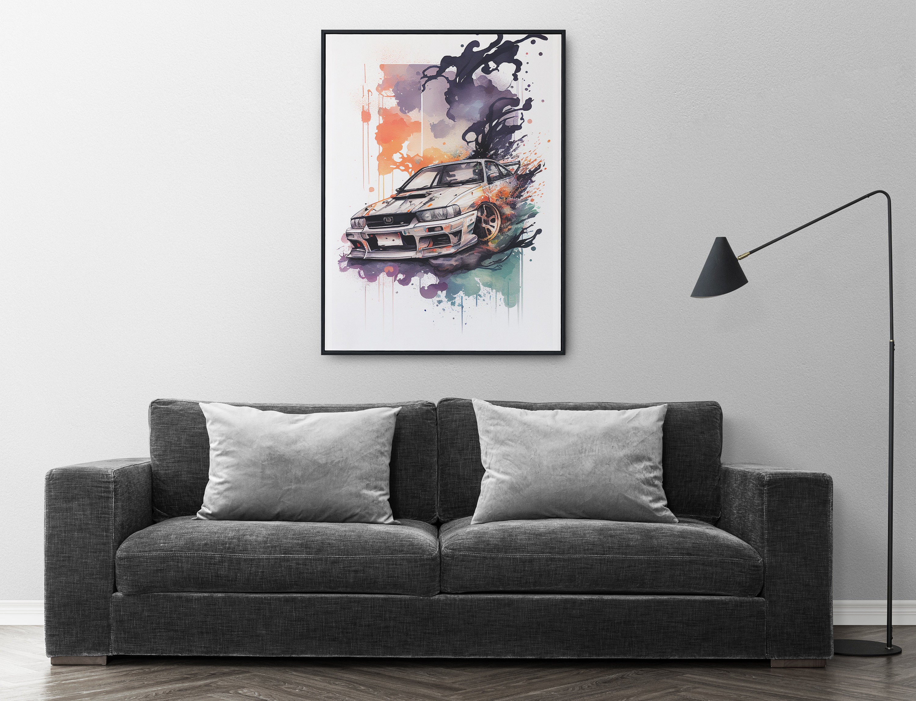 DIGITAL Print | JDM Car Watercolor | Car Enthusiast | Japanese Drifting ...