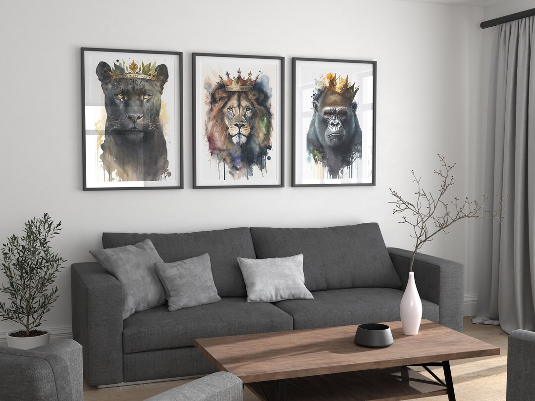 Kings of the Jungle | King | Downloadable Digital Art | Printable Art ...