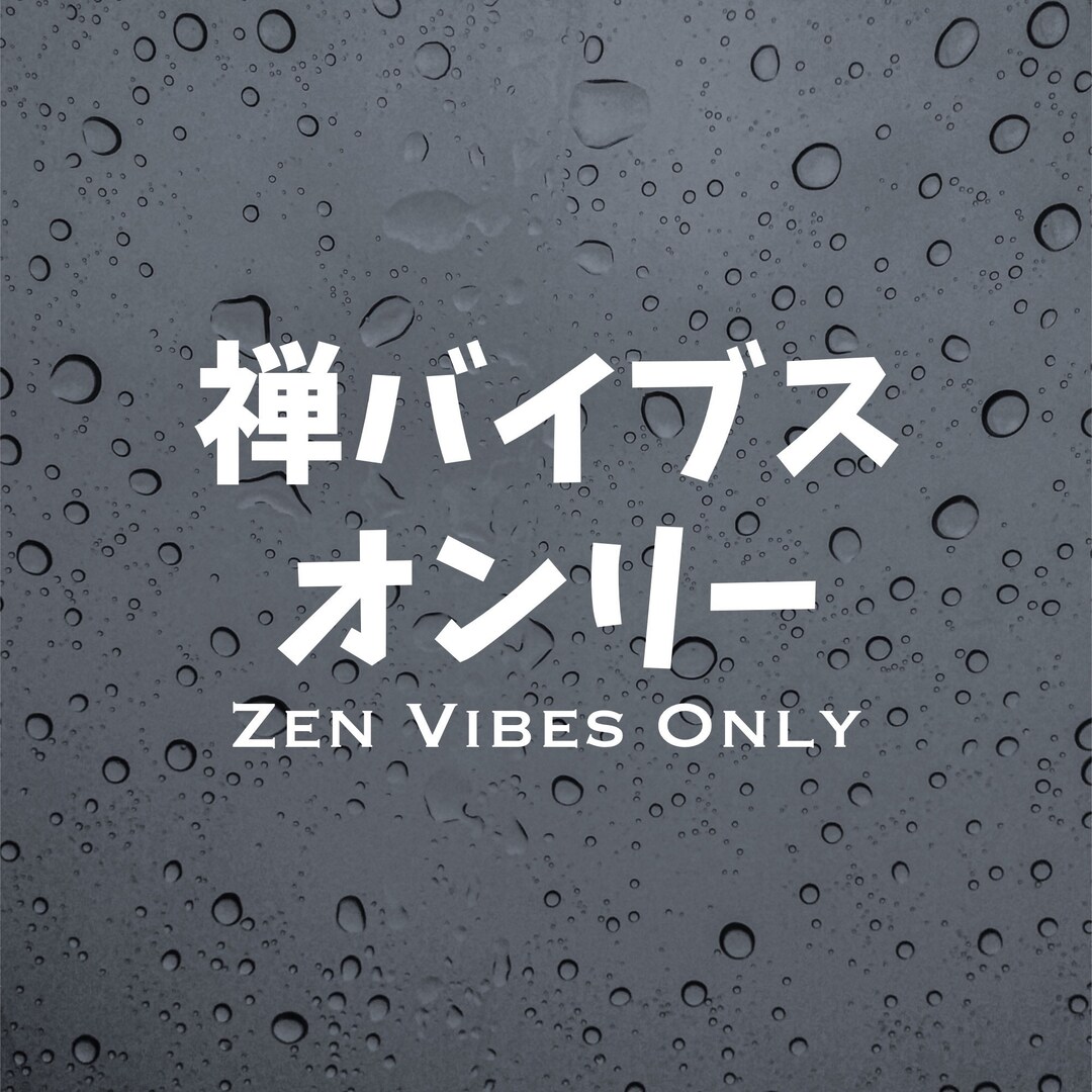 Zen Vibes Only Vinyl Decal Sticker Japanese Car Accessories Katakana ...
