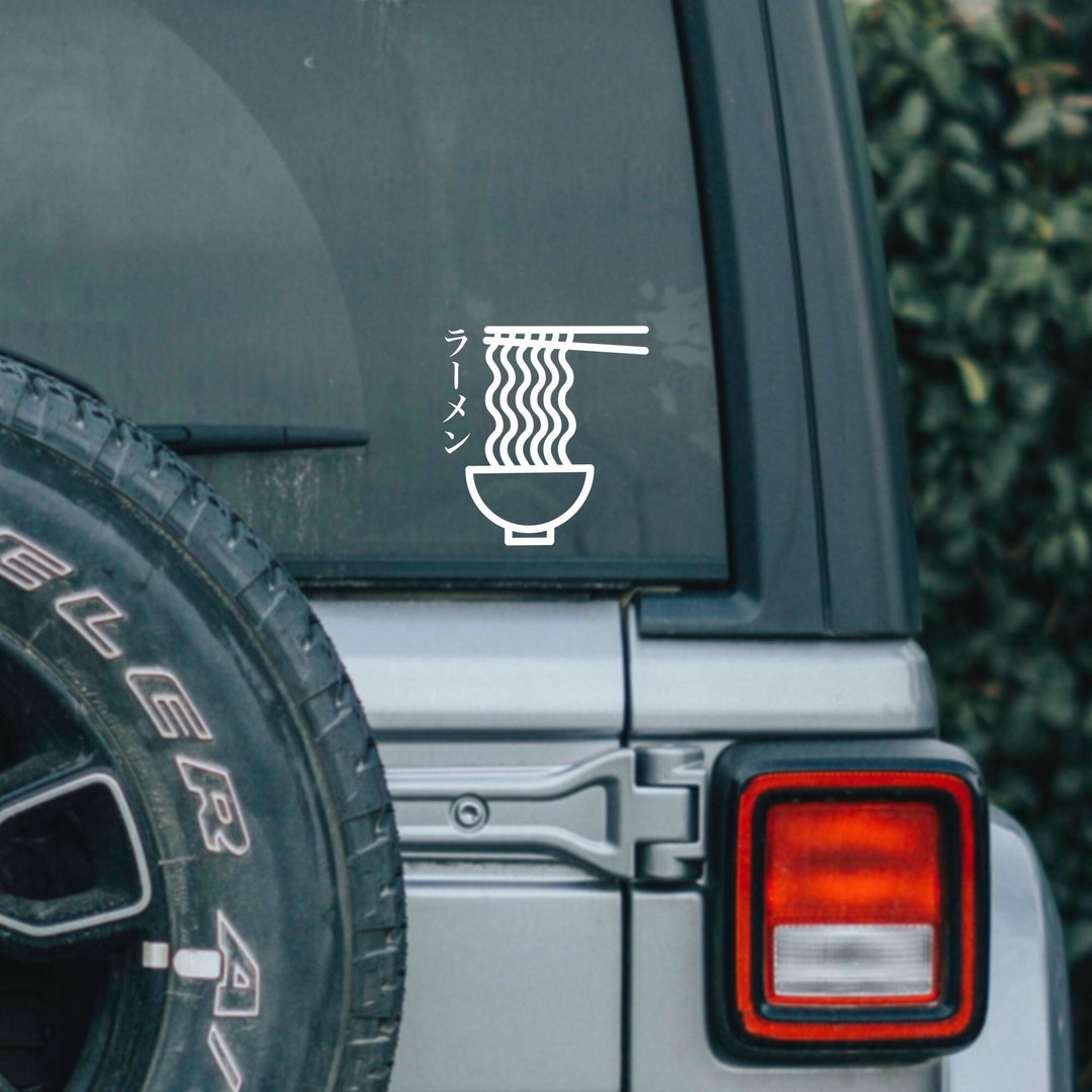 Ramen Japan Car Decal Kawaii Vinyl Decal Anime Inspired Gift for Japan ...