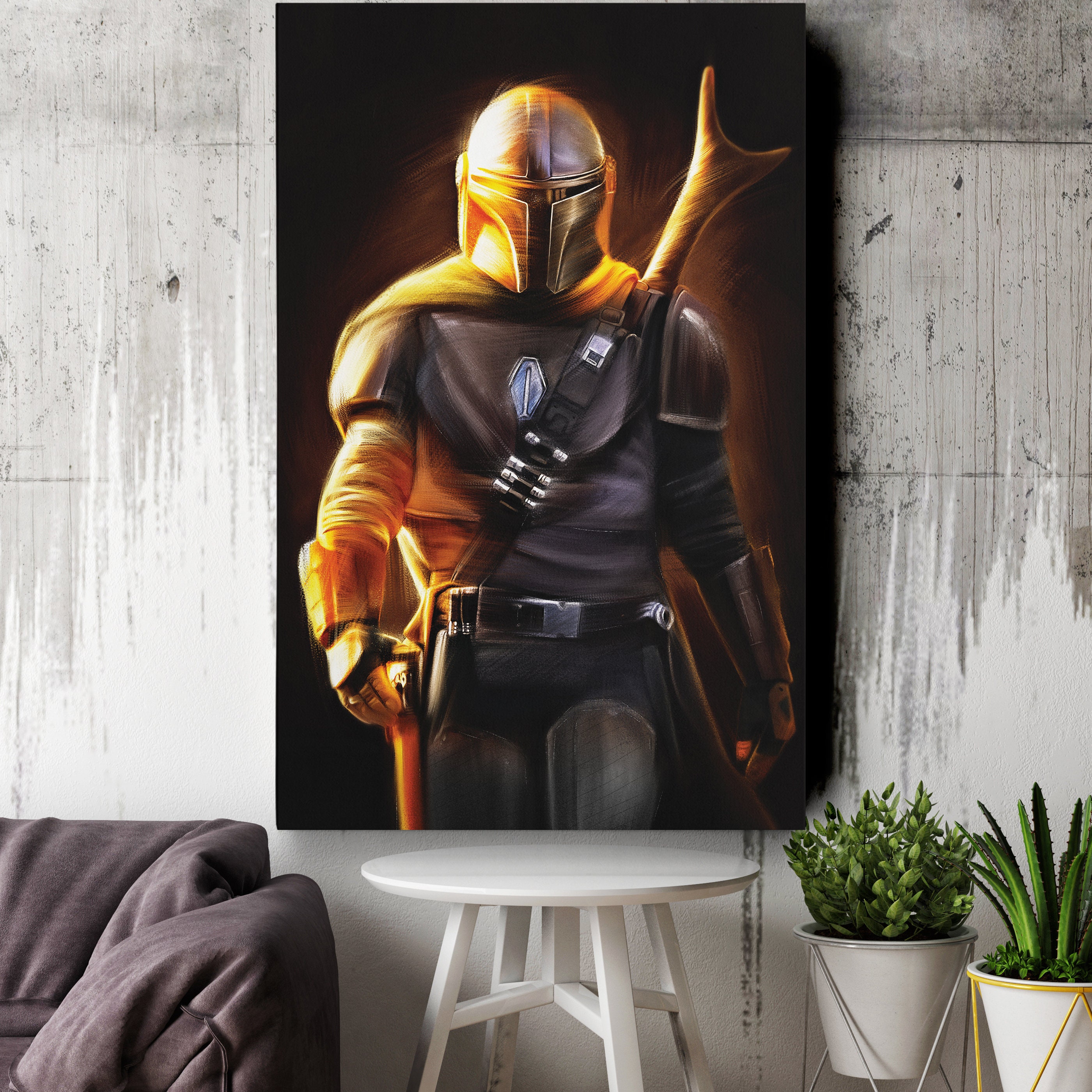 The Mandalorian Poster Star Wars Wall Art Home Decor Poster sold by ...