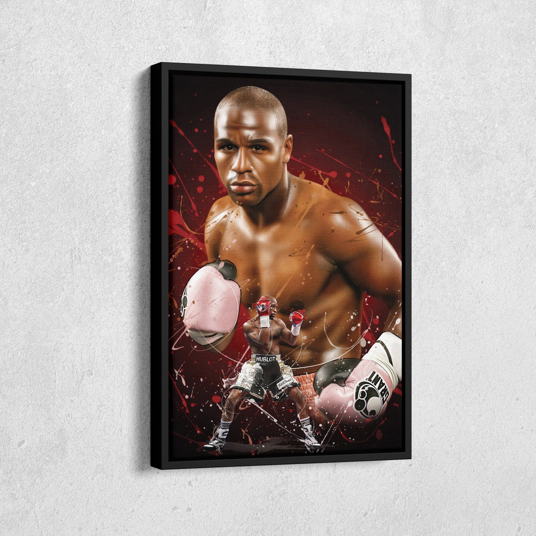 Floyd Mayweather Jr. Poster Boxing Artwork Framed Poster Wall Art ...