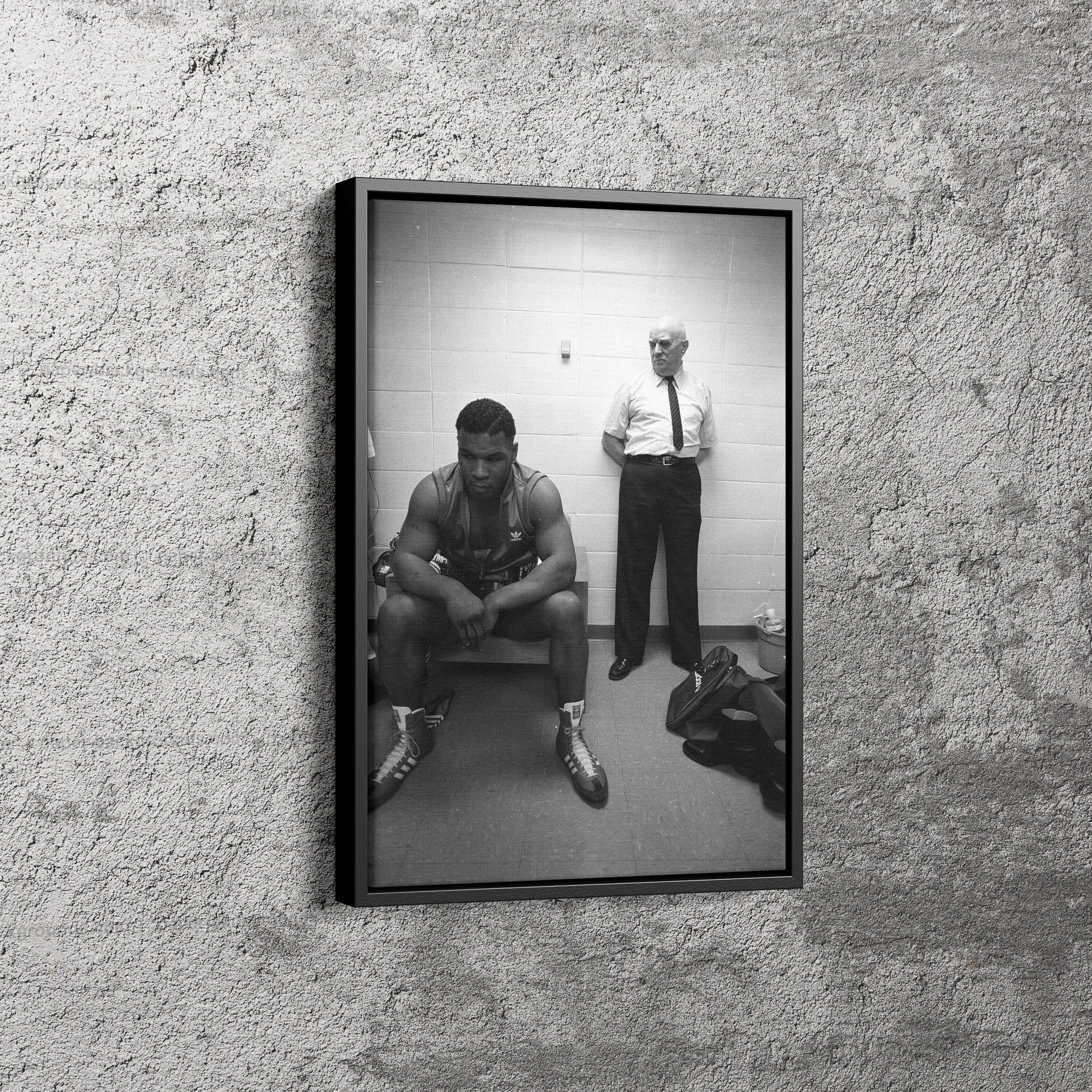 Mike Tyson Black And White Poster