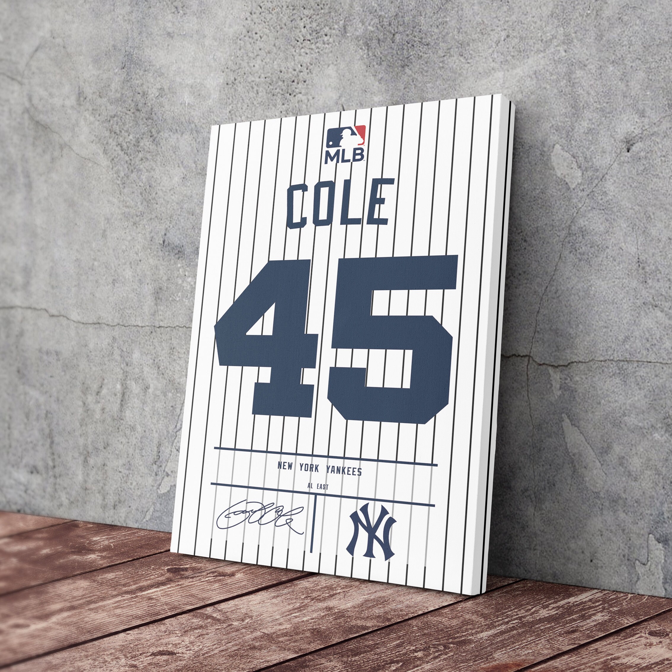 Gerrit Cole Jersey Art New York Yankees MLB Wall Art Home - Etsy