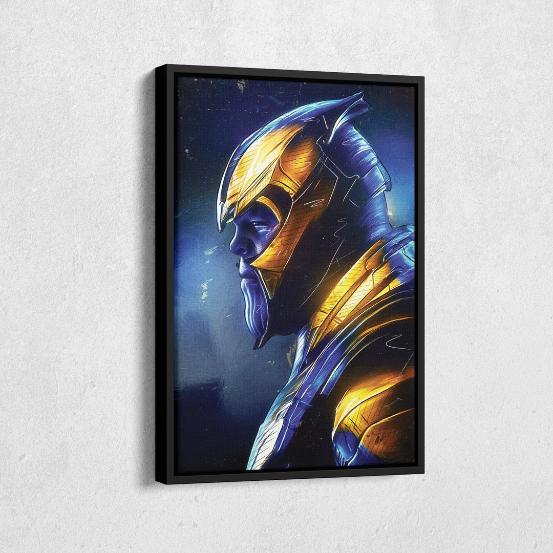 Thanos Poster Painting Marvel Comics Wall Art Home Decor Hand Made ...