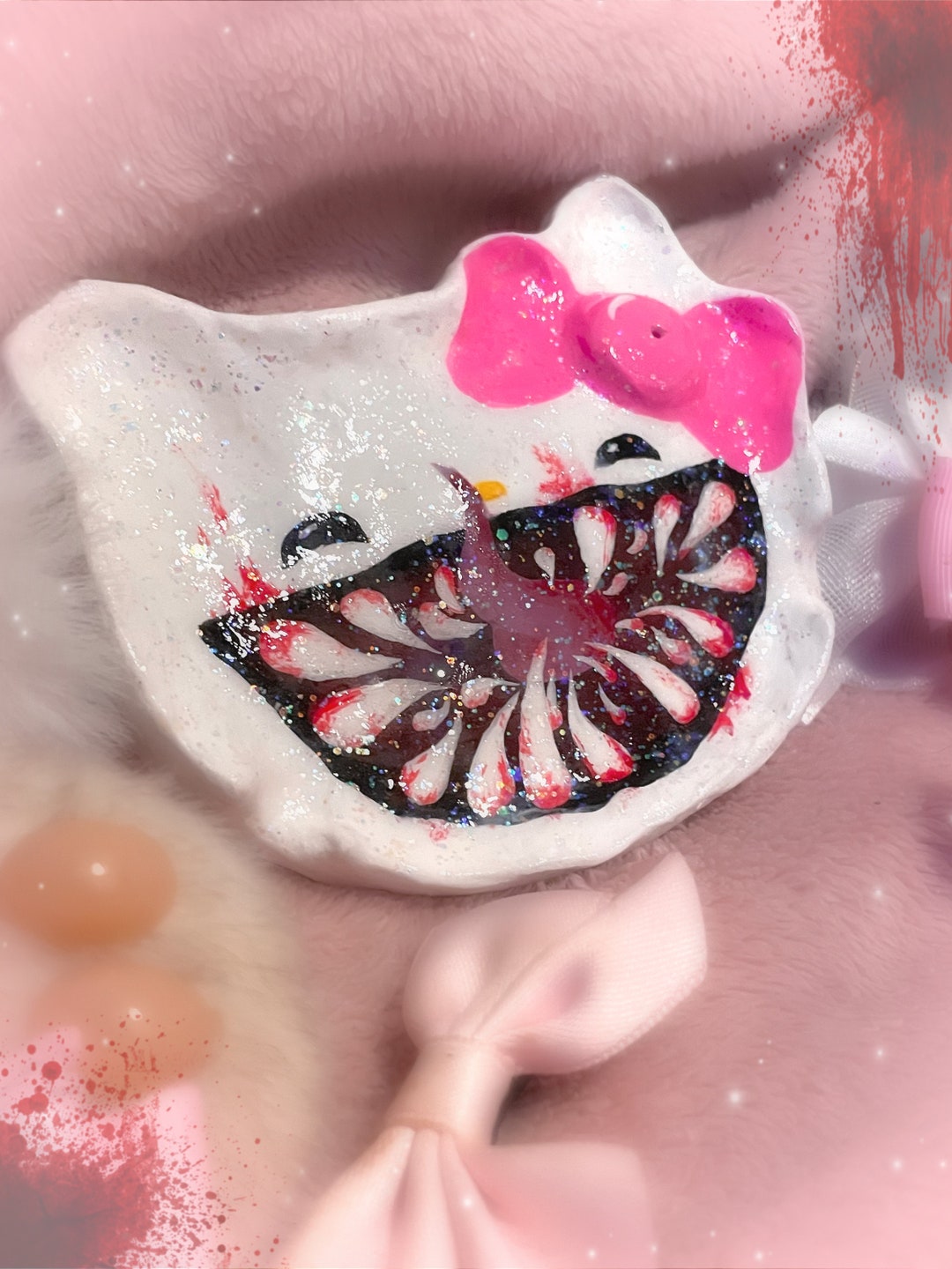 Creepy Kitty Tray, Horror Blood, Creepy Menhera, Yandere Halloween ...