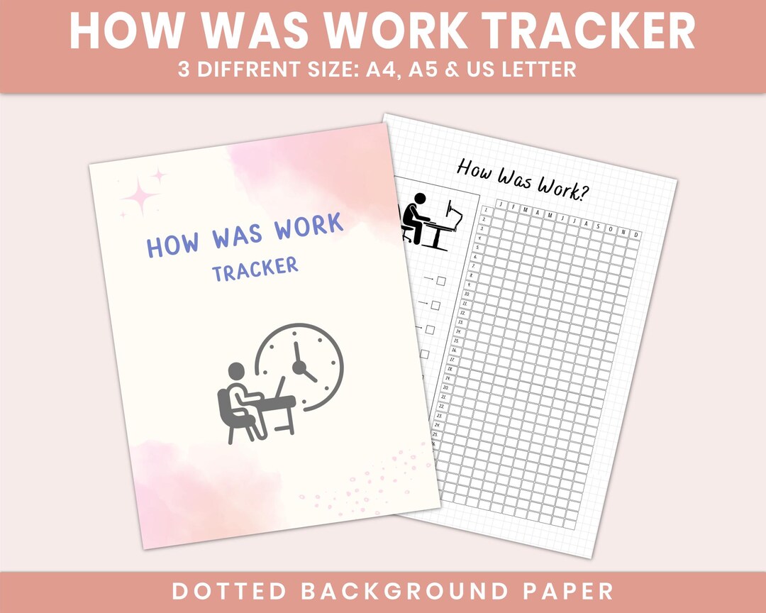 How Was Work Tracker: Printable Mood & Feelings Tracker (PDF) - Etsy UK