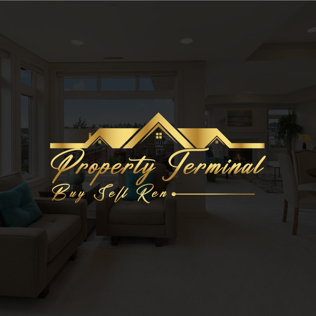 Premade Luxury Real Estate Logo Design, Realtor Logo, Golden Real ...
