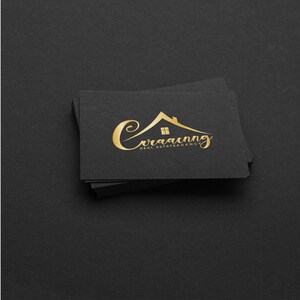 Premade Luxury Real Estate Logo Design, Realtor Logo, Golden Real ...