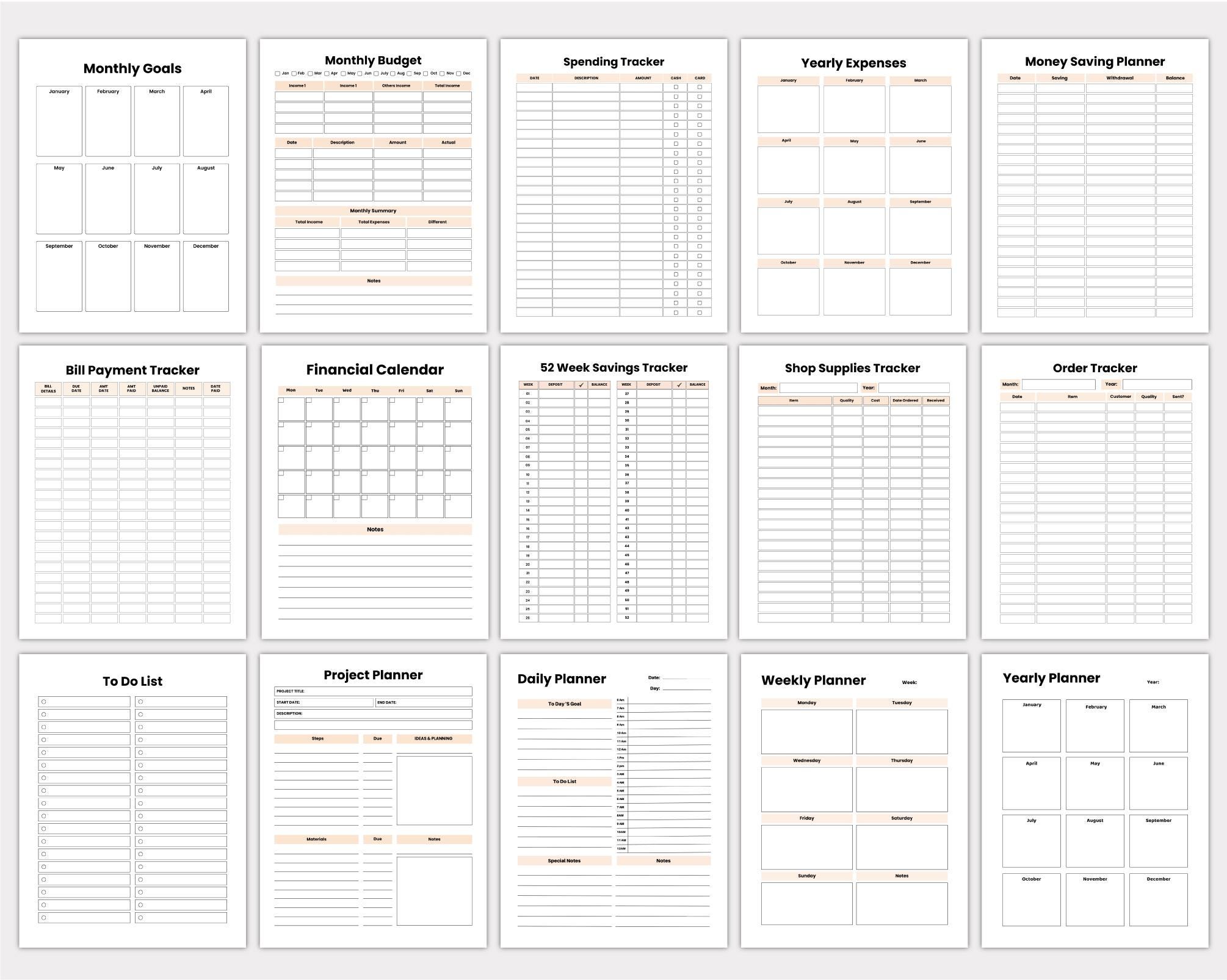 Household Planner | Printable Household Planner | Household Binder ...