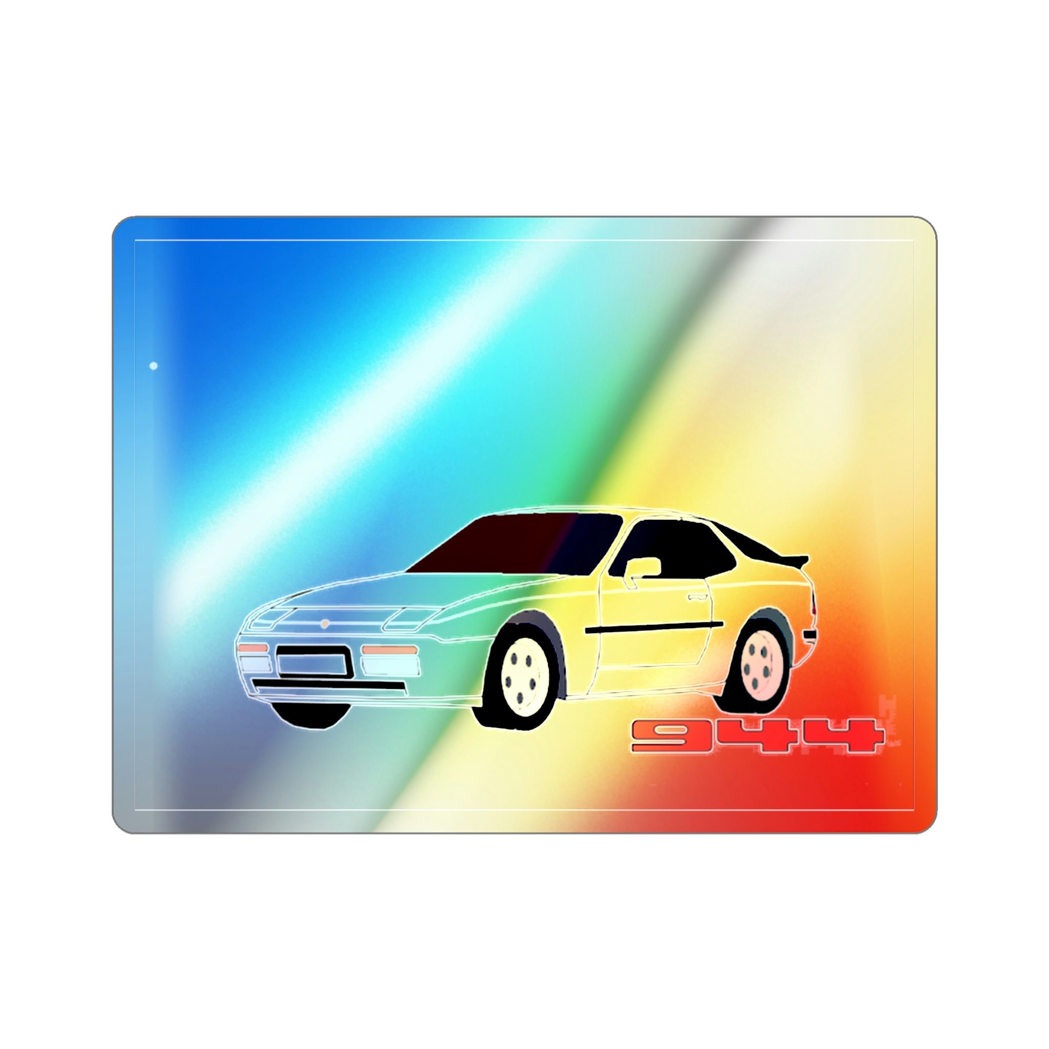 Holographic Porsche 944 Sticker - Etsy