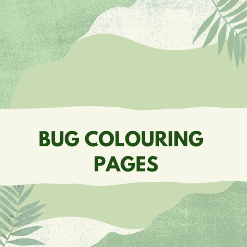 Printable Bug Colouring Pages X12 - Etsy