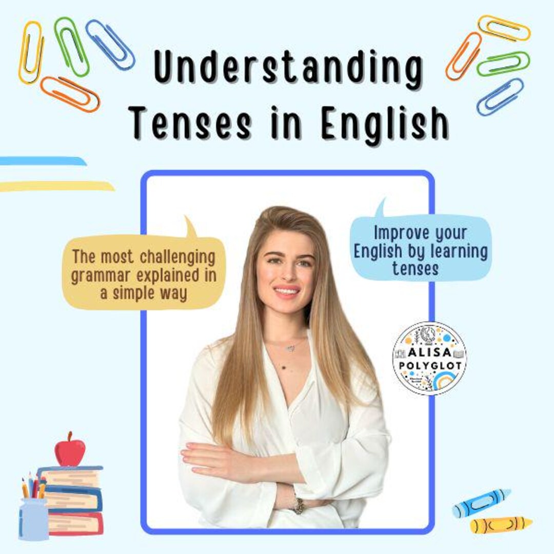 12 in 1 English Tenses, Exercises, Graphs, Examples, Grammar - Etsy
