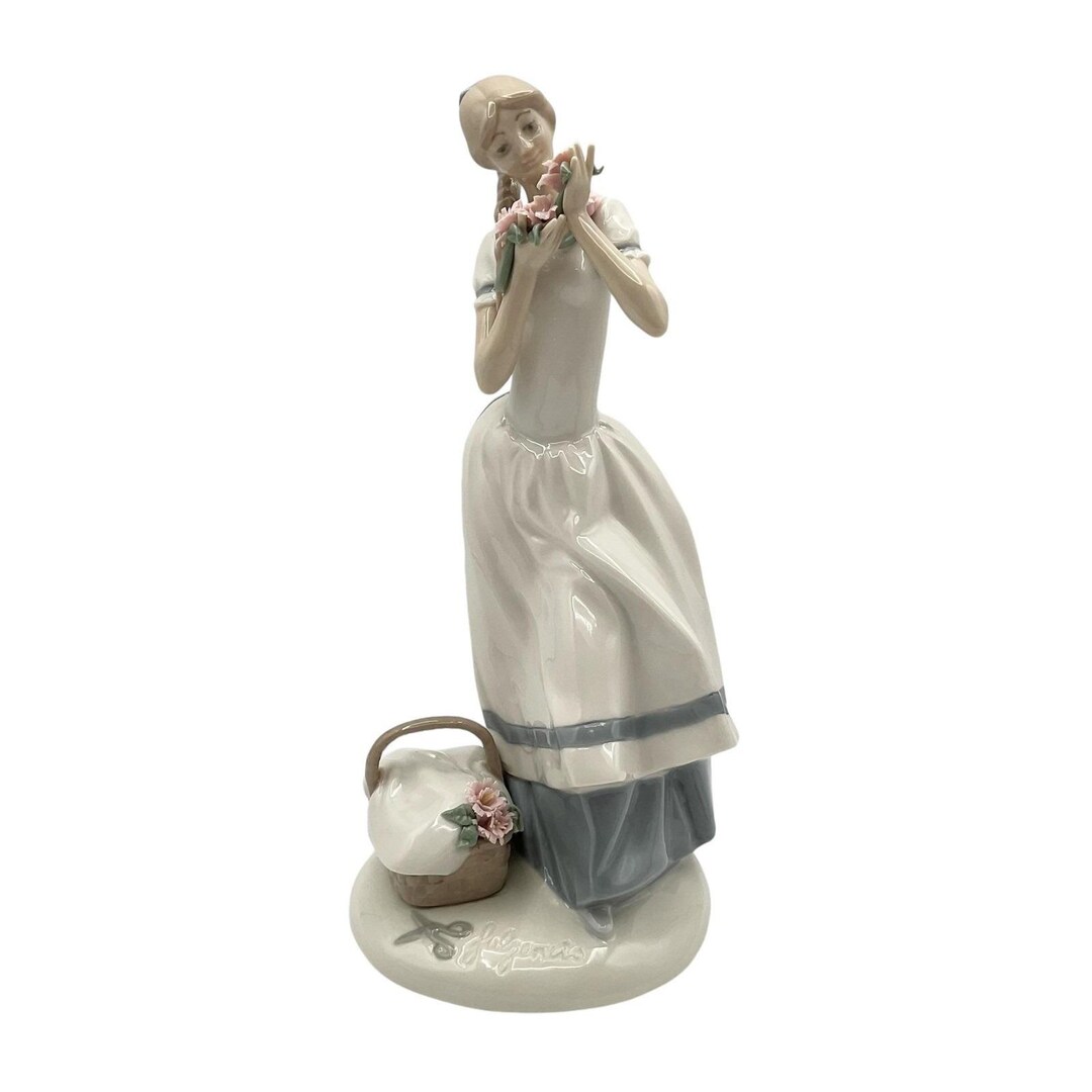 Cottagecore Decor Cecelia the Carnation Maiden Figurine Franklin Mint ...