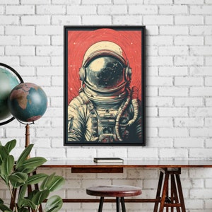 Astronaut Suit Wall Art, Nasa Art, Space Wall Art, Unique Art, Framed ...