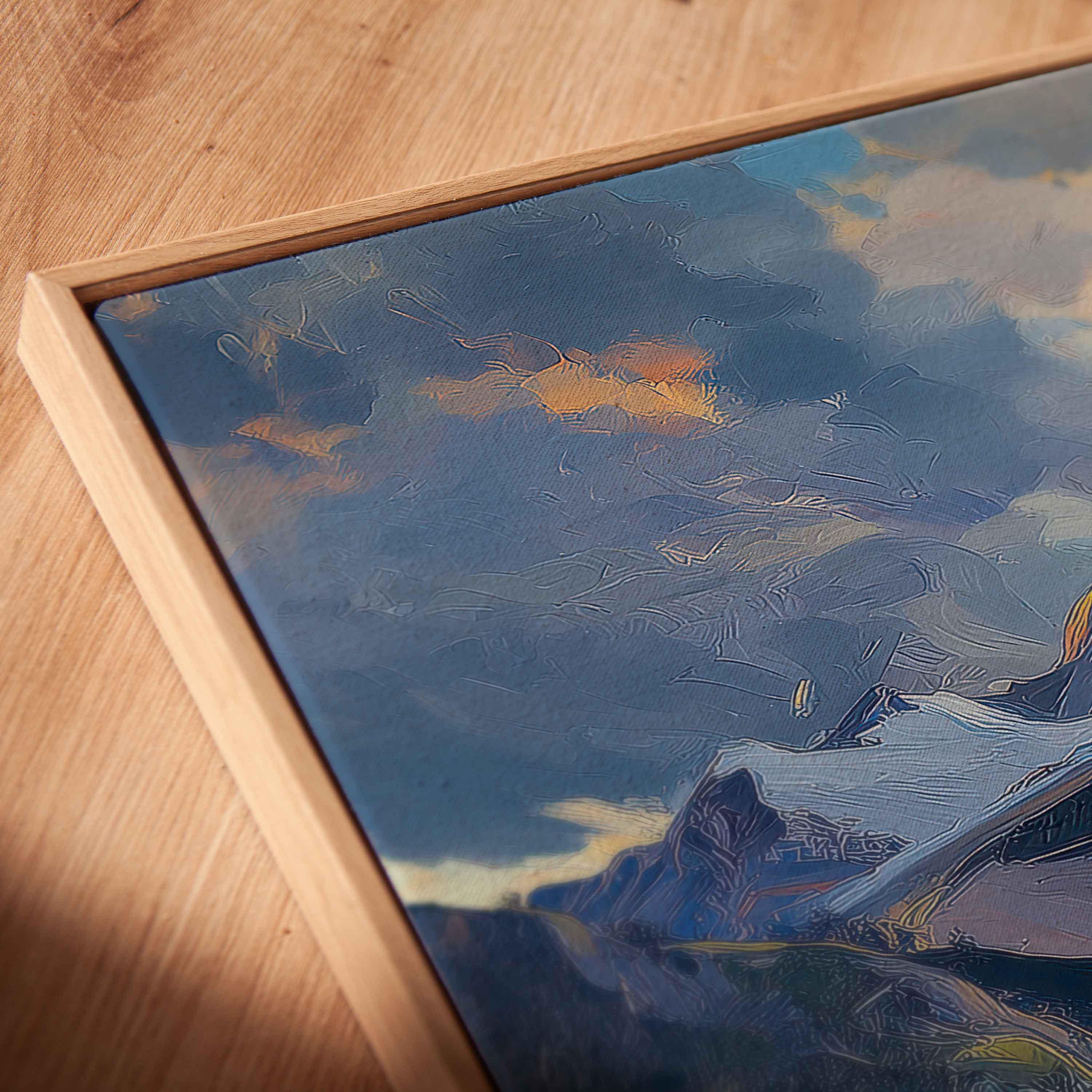 Patagonia Mountains, Wall Art Canvas Print, Rugged Beauty, Dramatic Sky ...