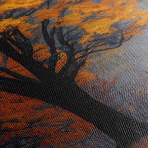 Giant Maple Tree With Fall Foliage Wall Art Canvas Print, Autumn Colors ...