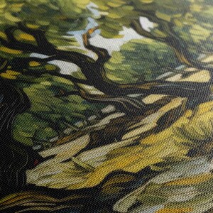 Van Gogh Orchard Panoramic Painting, Framed Canvas Print, Ready to Hang ...