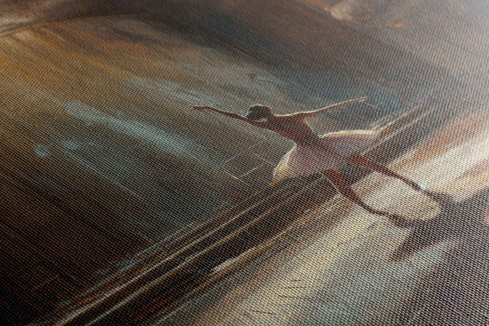 Ghostly Ballerina Dancing in Abandoned Moonlit Theater Under Chandelier ...