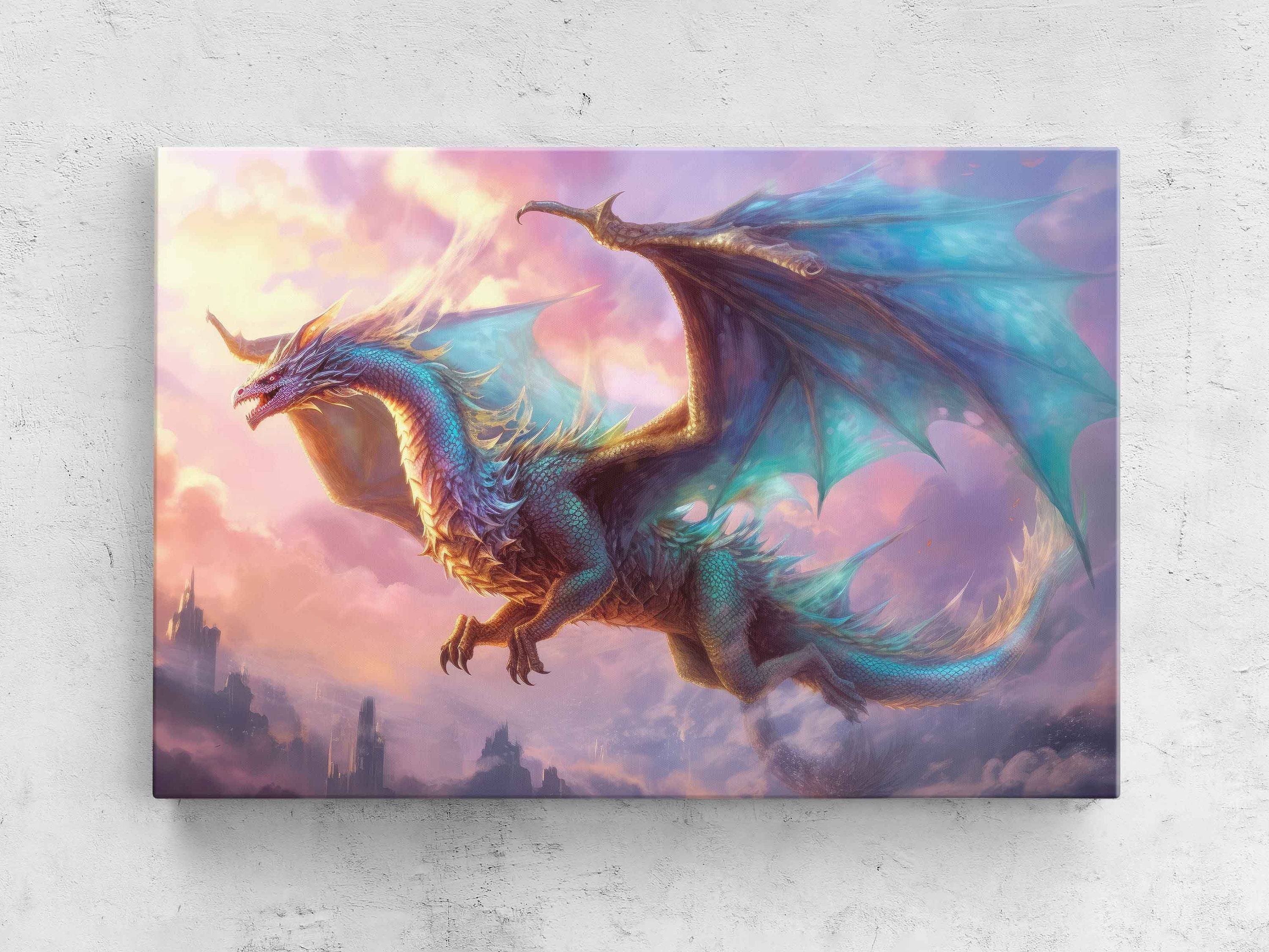 Chinese Dragon Oil Painting