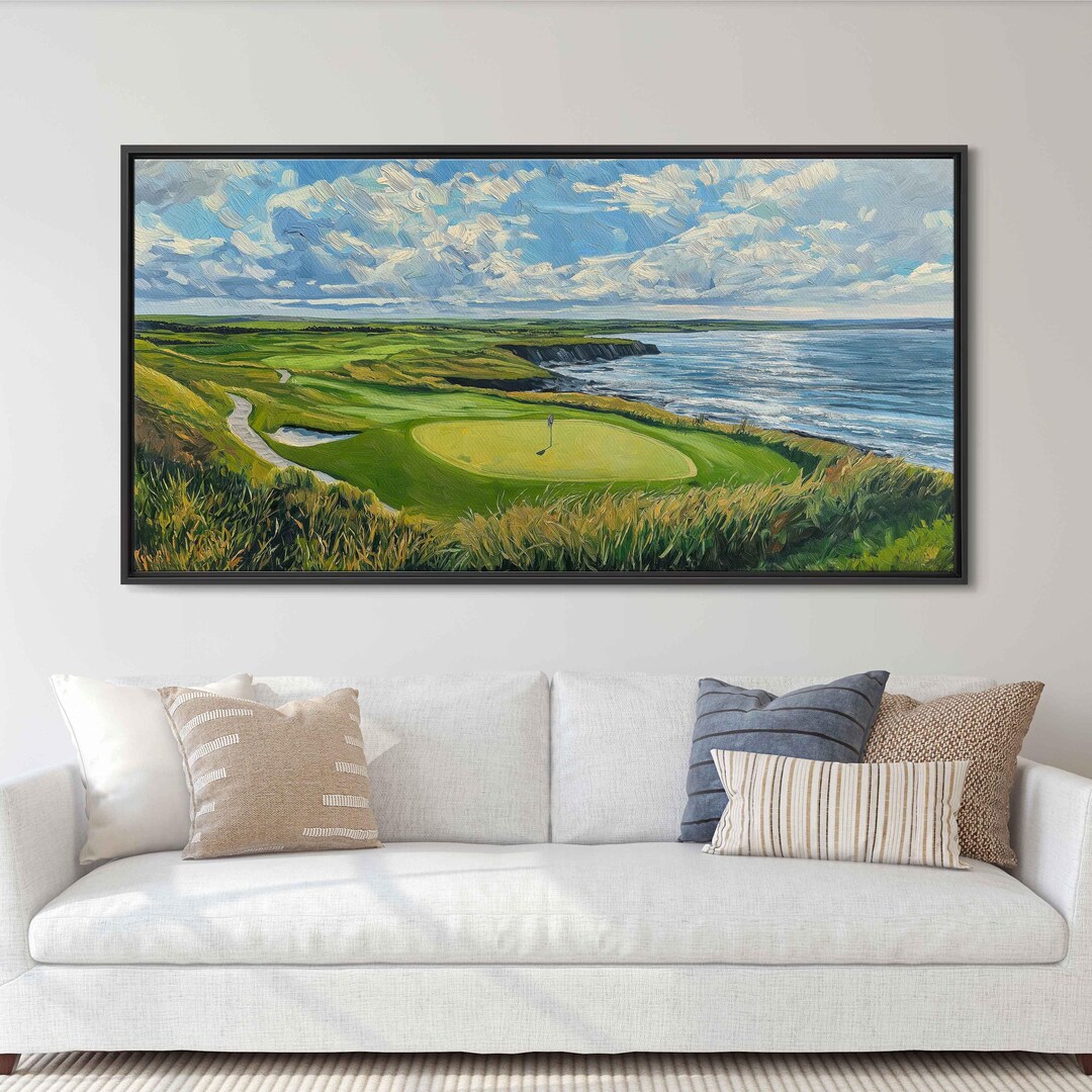 Lahinch Golf Course Wall Art Canvas Print, Lush Fairways, Gift for ...