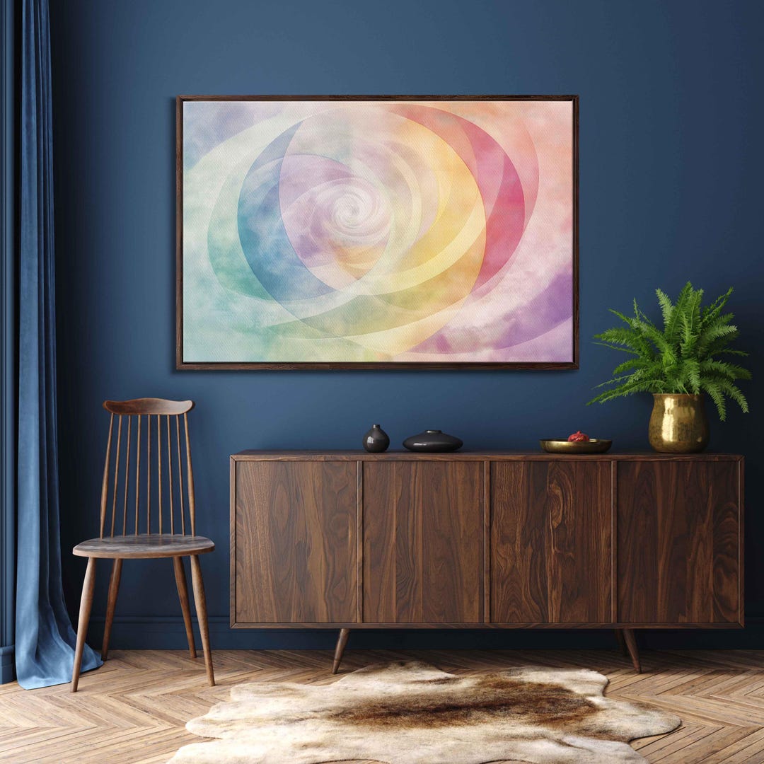 Swirling Pastels Dreamscape, Wall Art Canvas Print - Etsy