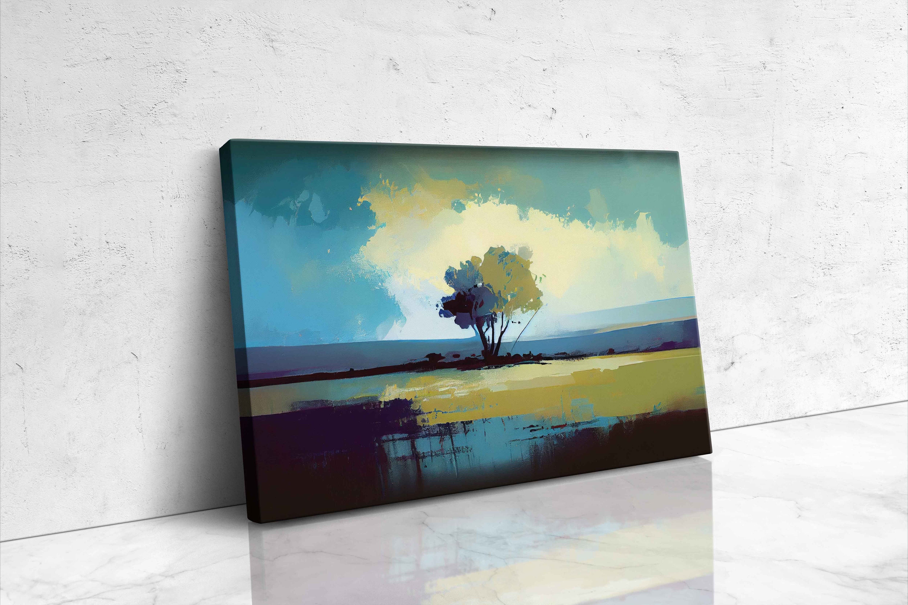 Minimalist Landscape Painting Beautiful Impressionist Style - Etsy