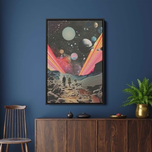 Multiverse Space Collage, Planets, Cosmos, Astronomy, Surrealism Art ...