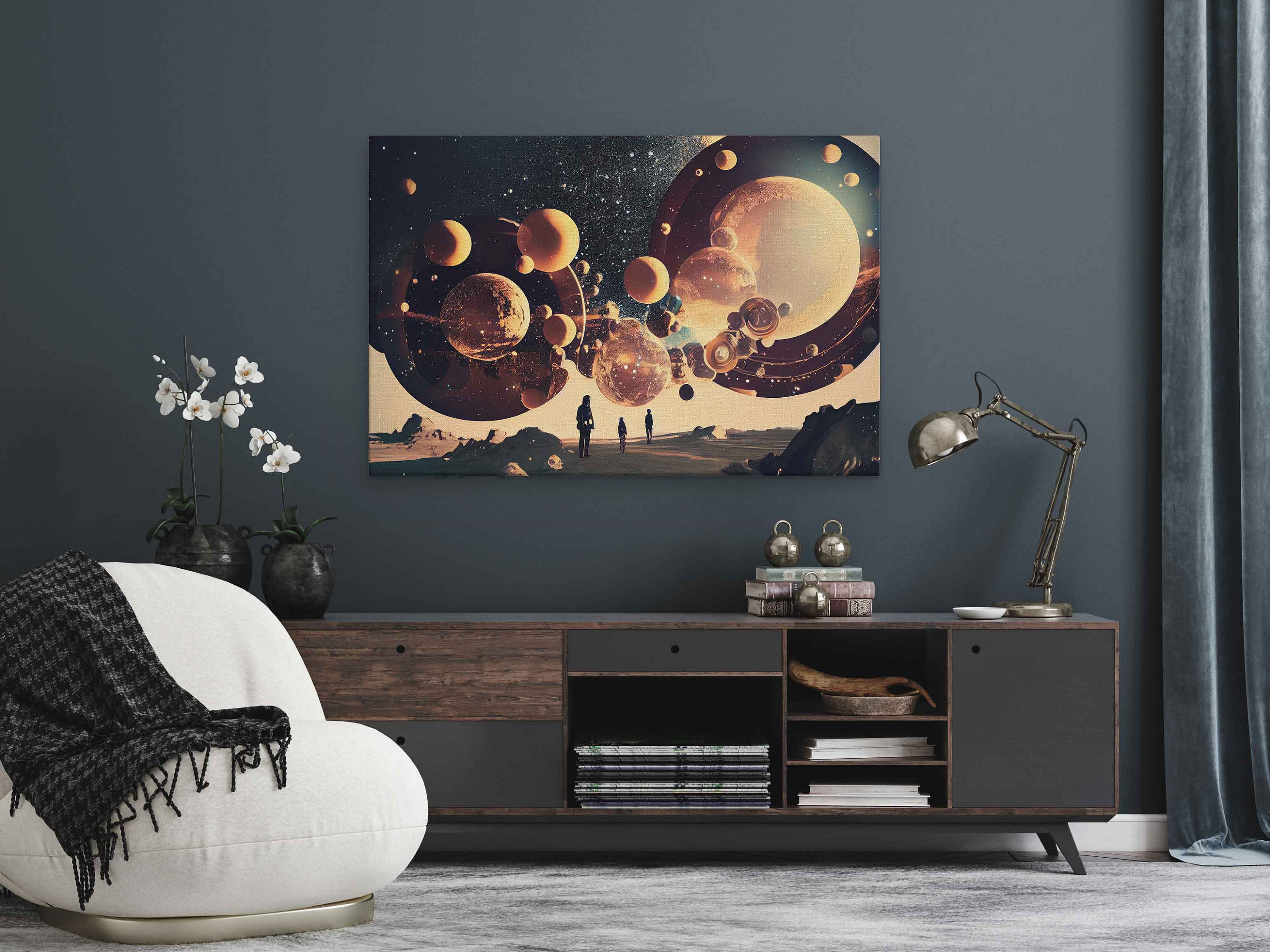 Surrealism Canvas Art | Space Surrealism Art | Space Canvas Art | Ready ...