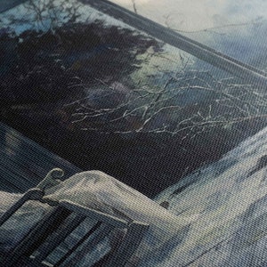 Ghostly Figure Sitting in Creaky Old Rocking Chair on Porch of ...