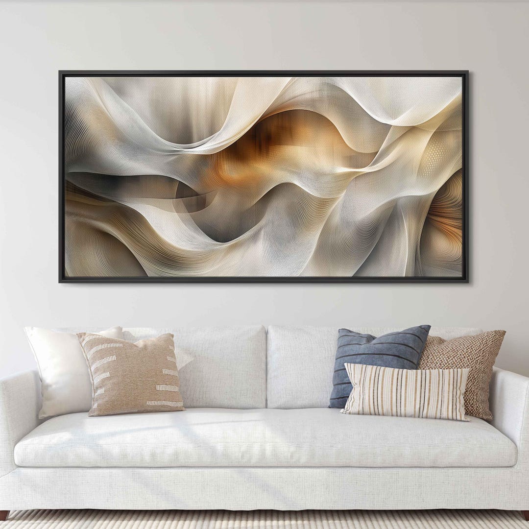 Abstract Digital Art, Wall Art Canvas Print, Intricate Patterns, Soft ...