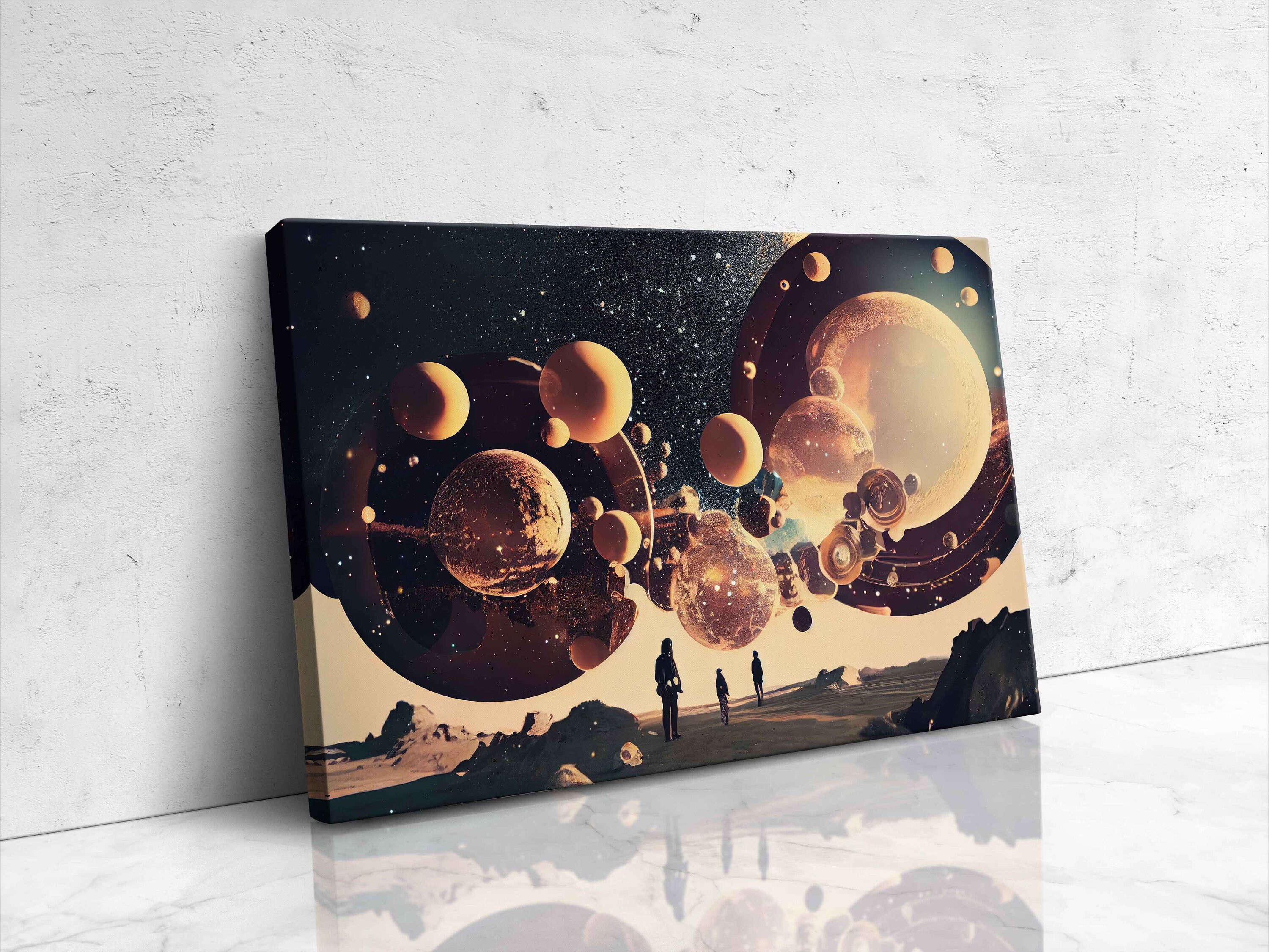 Surrealism Canvas Art | Space Surrealism Art | Space Canvas Art | Ready ...