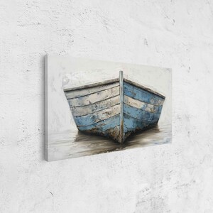 Rustic Wooden Boat Hull Wall Art Canvas Print, Gift for Sailor, Sailing ...