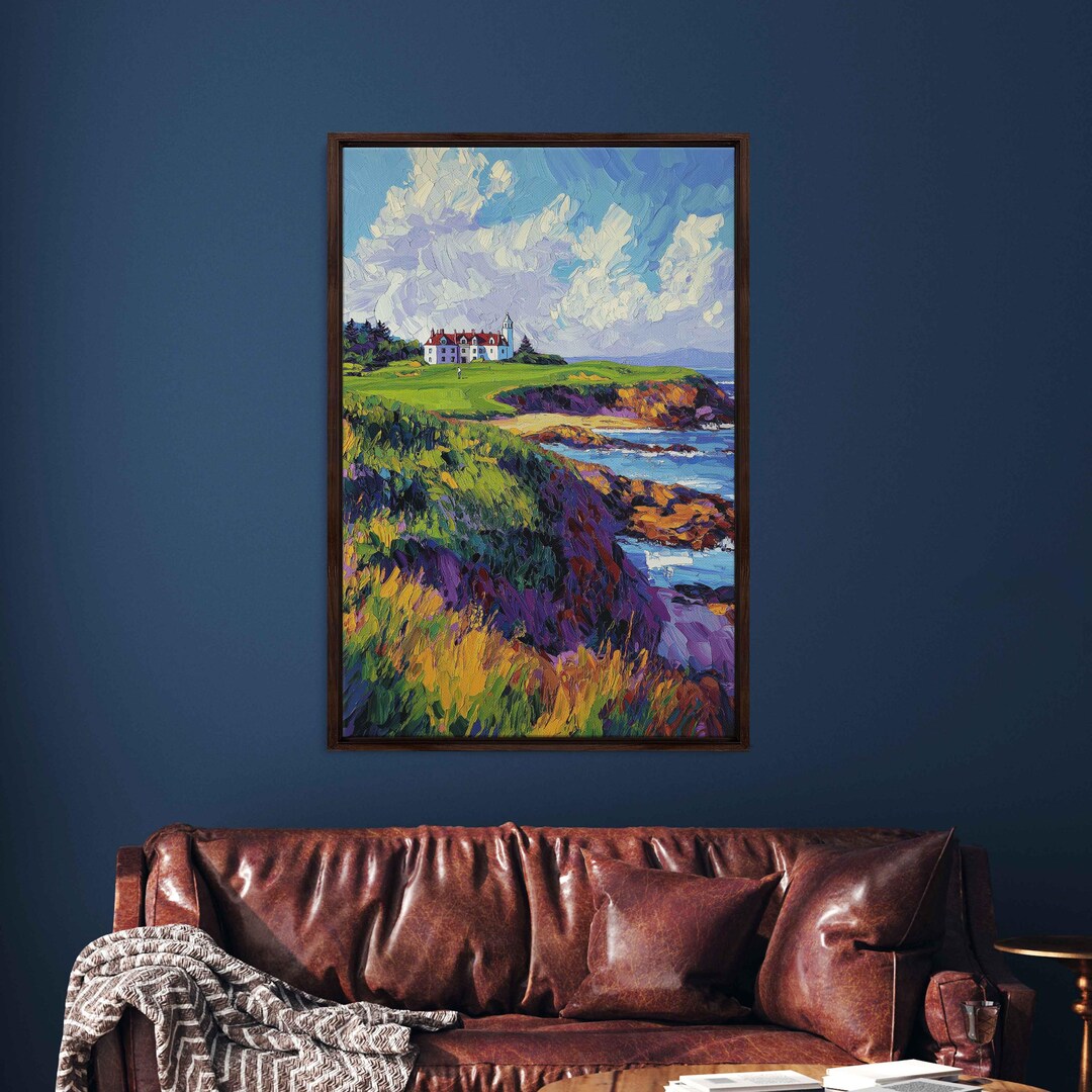 Trump Turnberry Golf Course Acrylic Wall Art Canvas Print, Picturesque ...