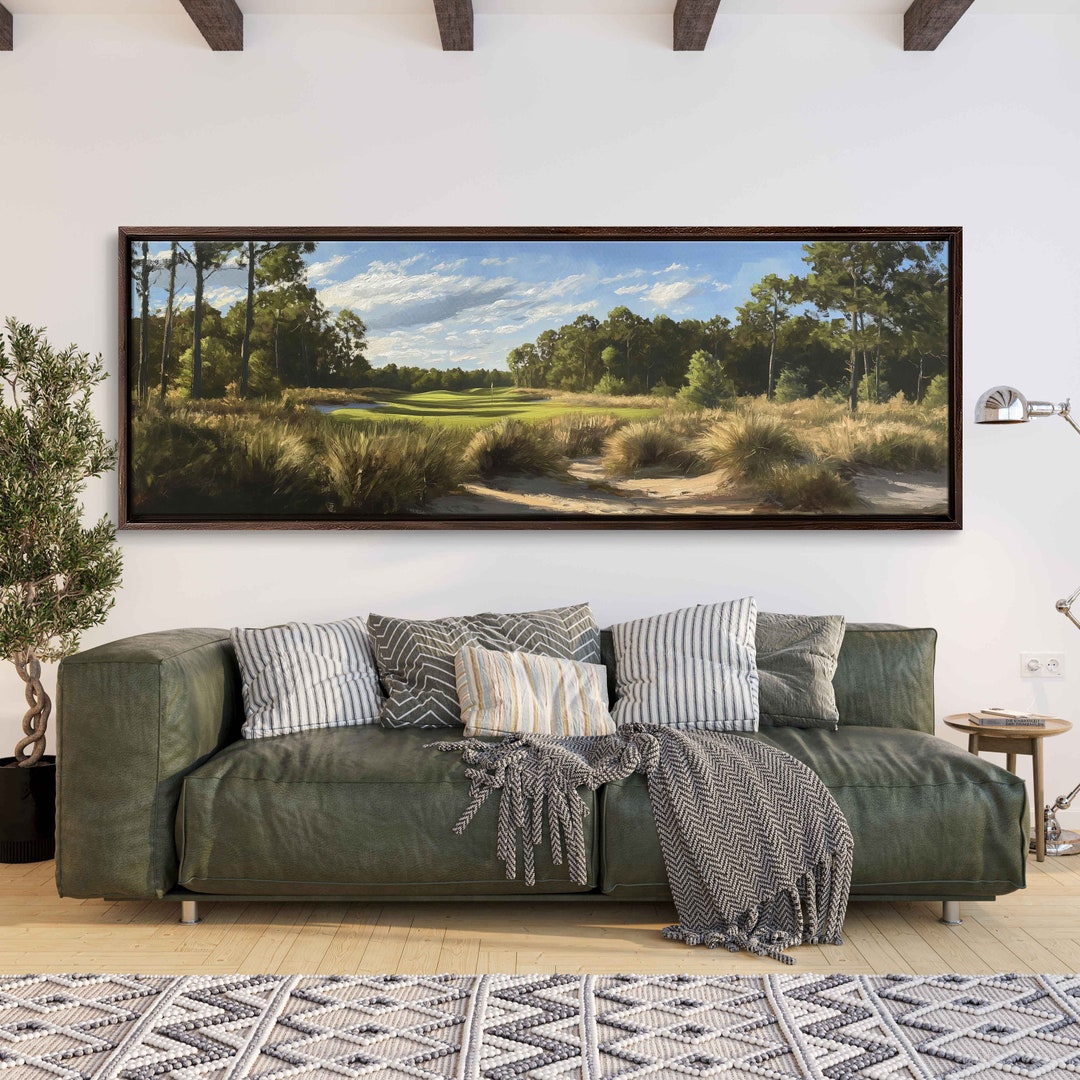 Pinehurst Number 2 Golf Course Wall Art Canvas Print, Golfing Green ...