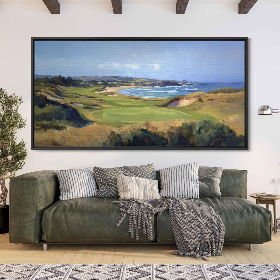 Bandon Dunes Golf Course Wall Art Canvas Print, Lush Fairways, Gift for ...
