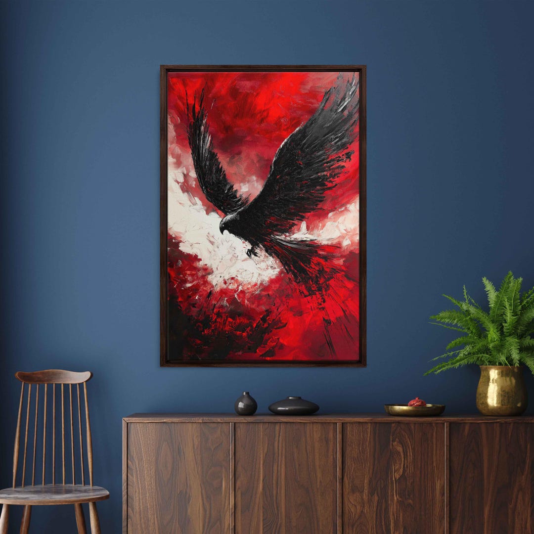 Majestic Angel in Mid-flight, Wall Art Canvas Print, Bold Acrylic ...