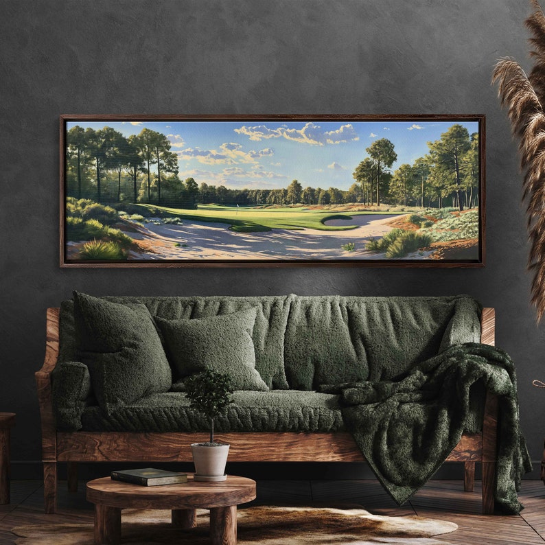 Pinehurst Number 2 Golf Course Signature Hole Wall Art Canvas Print ...