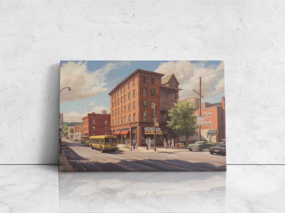 Strasburg Pennsylvania Modern Oil Painting Digital Print on - Etsy