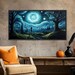 Spooky Halloween Starry Night Van Gogh Inspired Impressionist Wall Art ...