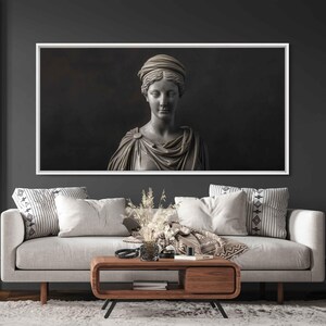 Greek Queen Hera Statue Photograph Wall Art Canvas Print, Greek ...