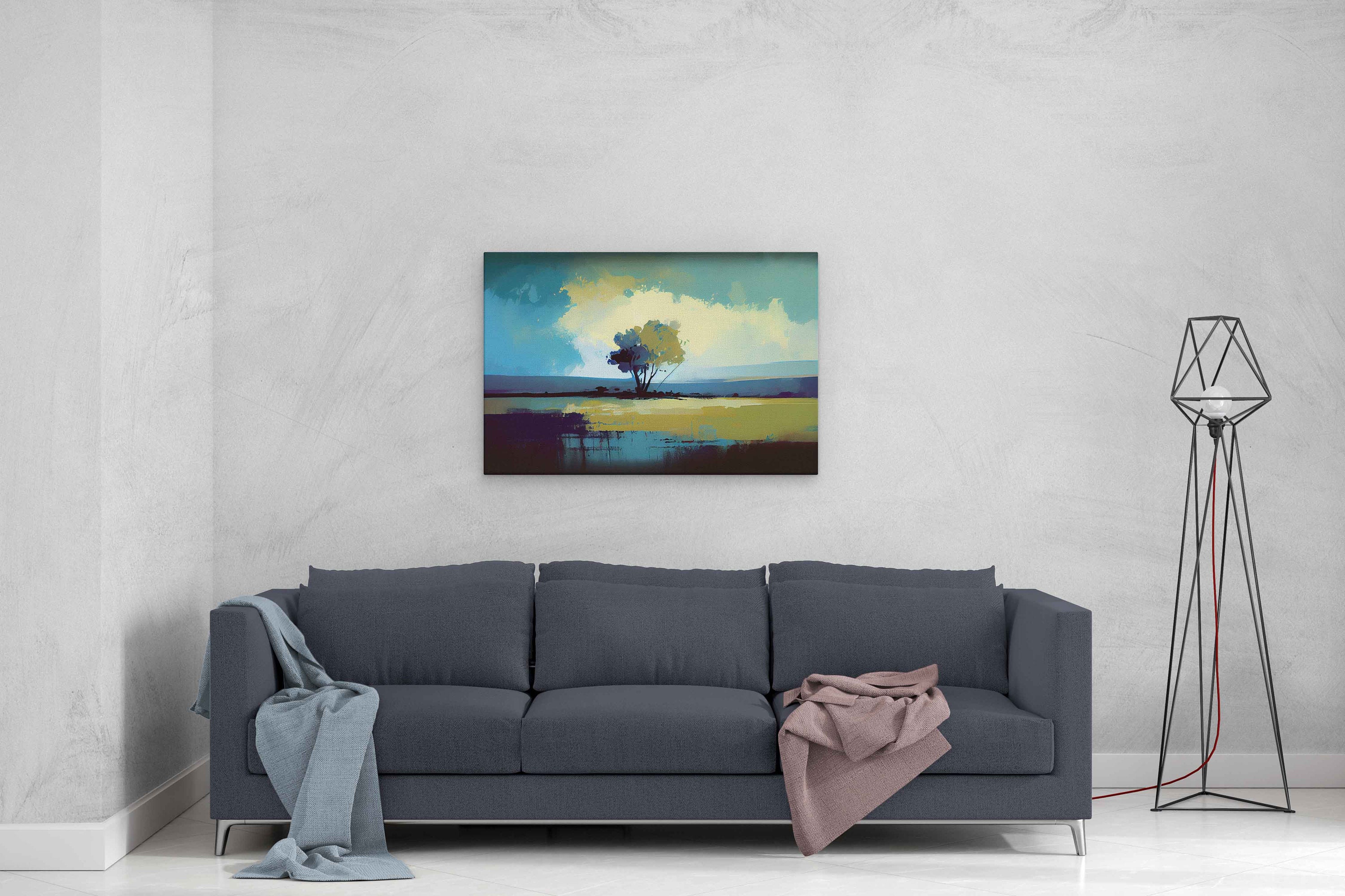 Minimalist Landscape Painting Beautiful Impressionist Style - Etsy